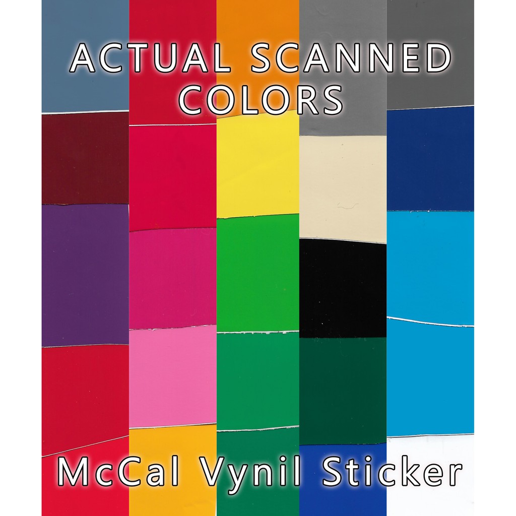 made in taiwan 🇹🇼 McCal Glossy vynil sticker/decals (Black,Blue,White ...
