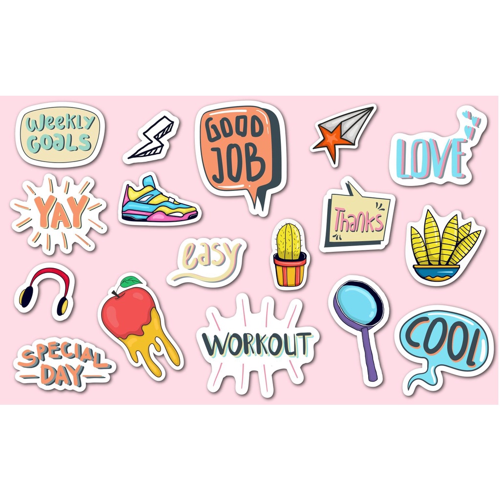 Sticker Tumblr Planner - Sticker pack daily - Sticker Planner - Sticker ...