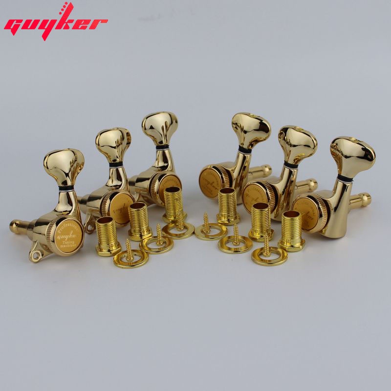 Guyker 6Pcs Guitar Locking Tuners – 1:18 Ratio Lock String Tuning Key ...