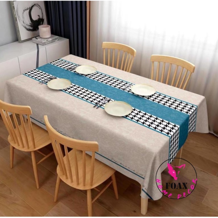 Rectangular Tablecloth Waterproof and Oilproof Tablecloth Home Wedding ...