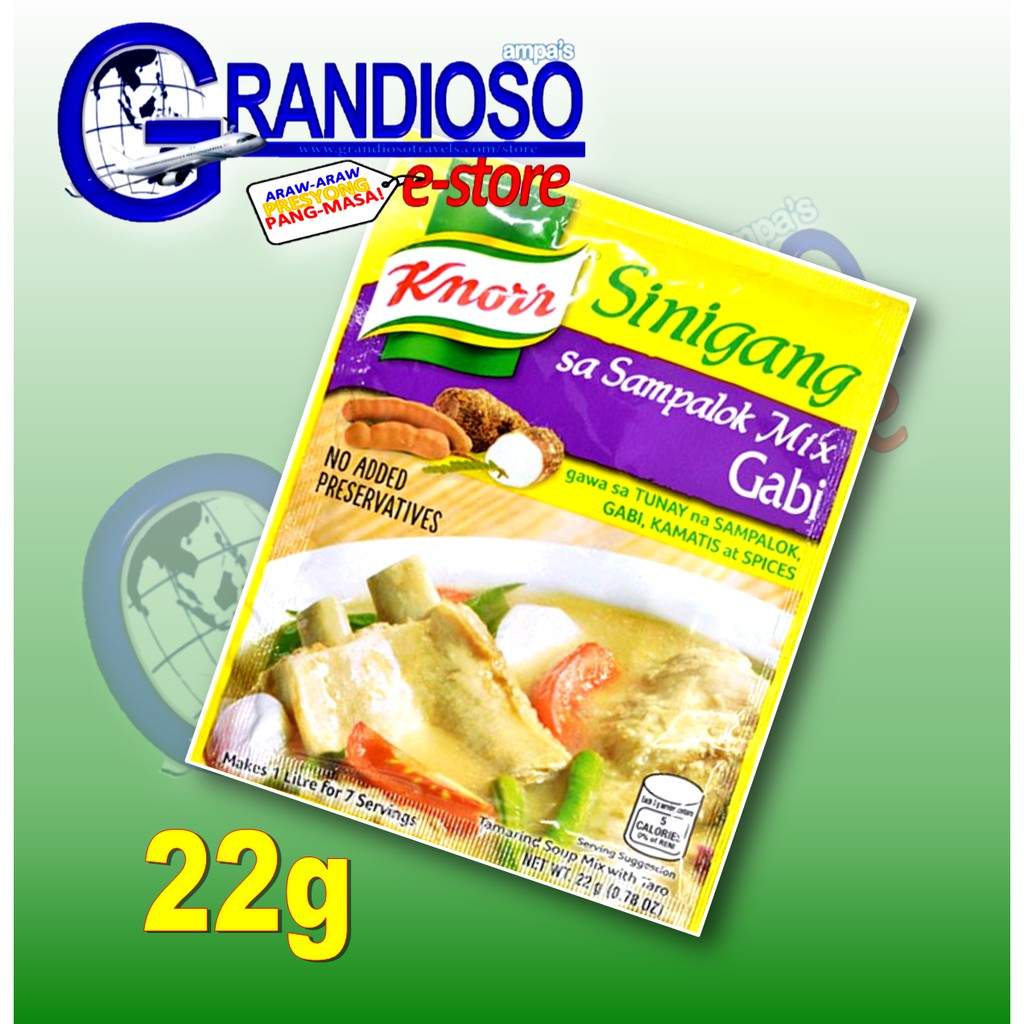 Knorr Sinigang sa Sampalok Mix with Gabi 1s x 22g | Shopee Philippines
