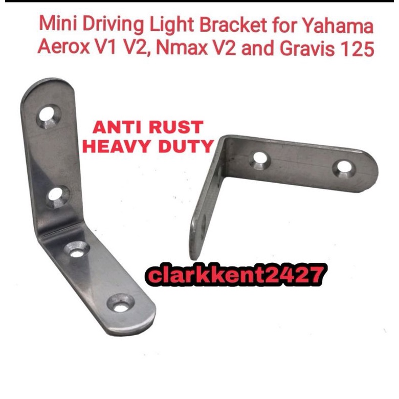 Mini Driving Light Bracket for Aerox V1/V2, Nmax V2, Gravis (ANTI RUST ...