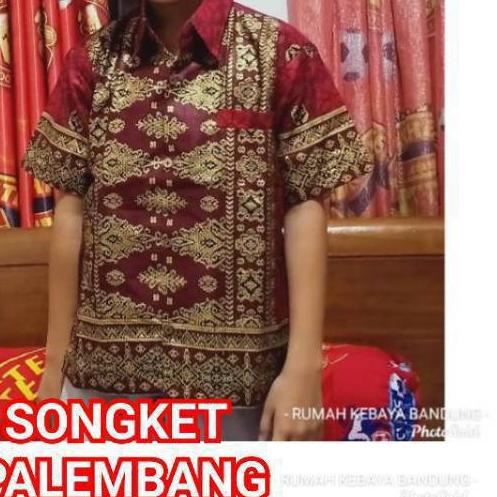Children's Shirt MOTIF SONGKET PALEMBANG / COUPLE SONGKET / BATIK JUPRI ...