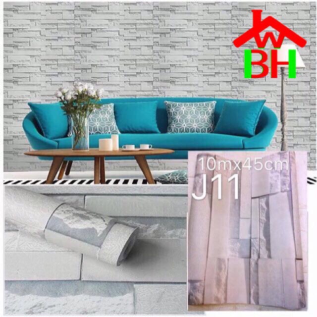 BHW Wallpaper Self Adhesive Bricks Design PVC Waterproof Wall Sticker ...