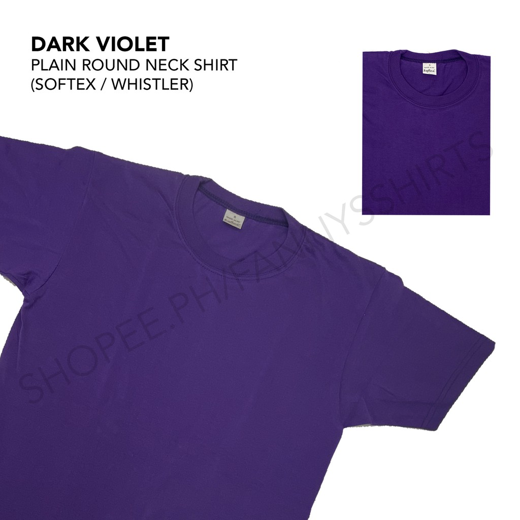 Plain Round Neck Shirt | Softex Whistler | Black Gray Brown White Dark ...