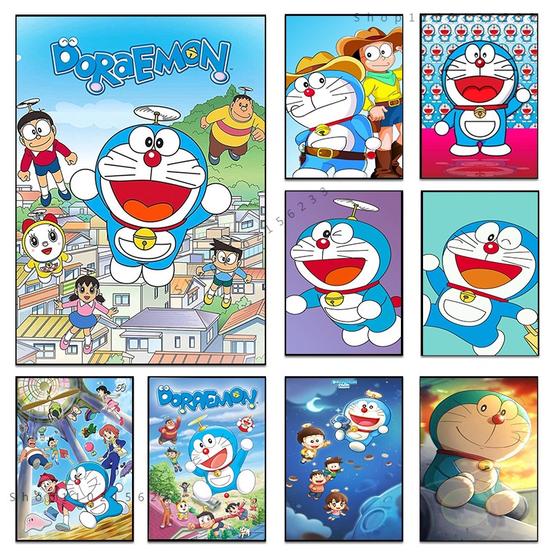 Doraemon Movie Posters And Prints For Kids Bedroom Japan Bandai Anime ...