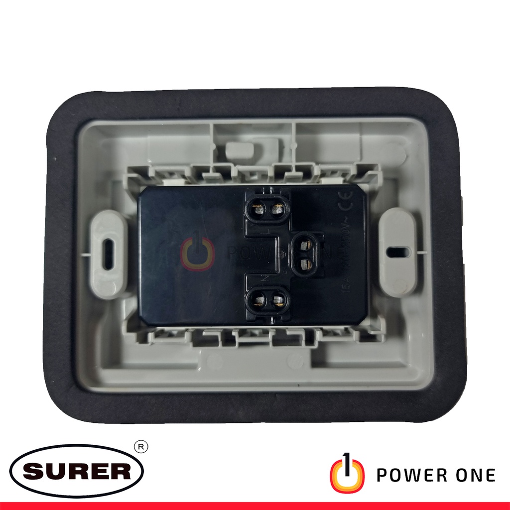 Surer 2336 2 Gang Weatherproof Outlet with Ground (1pc or 10pcs) (2300 ...