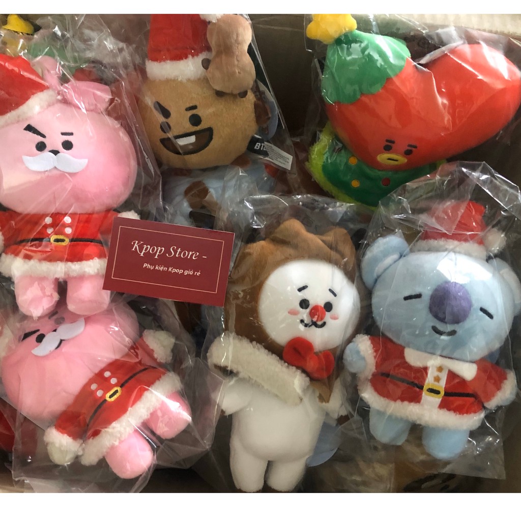 Standing doll BT21 christmas officail | Shopee Philippines