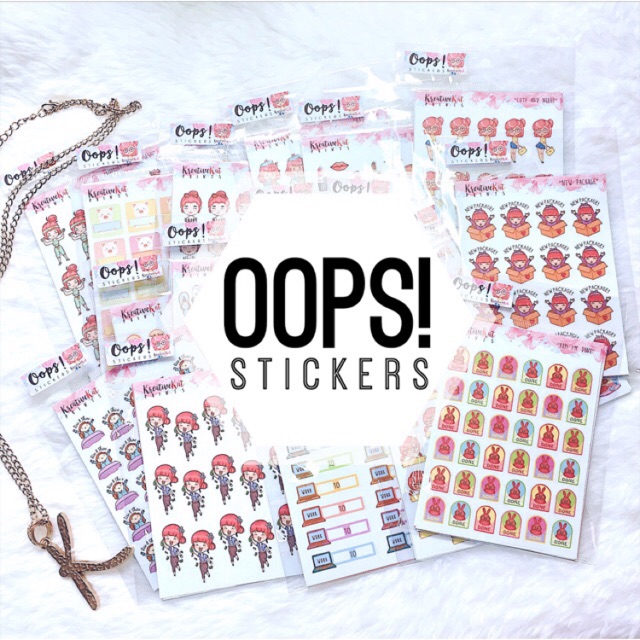 Oops Planner Stickers | 3 OPTIONS | 10PCS per pack | Shopee Philippines