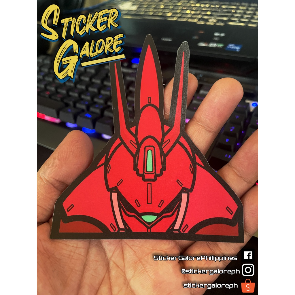 BIG SIZE GUNDAM SAZABI PEEKER STICKERS FOR AQUAFLASK Vinyl Laminated ...