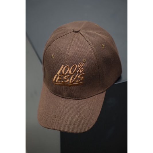 100% JESUS Basic Cap | Brown | Baseball Cap | Gospel cap | Shopee ...