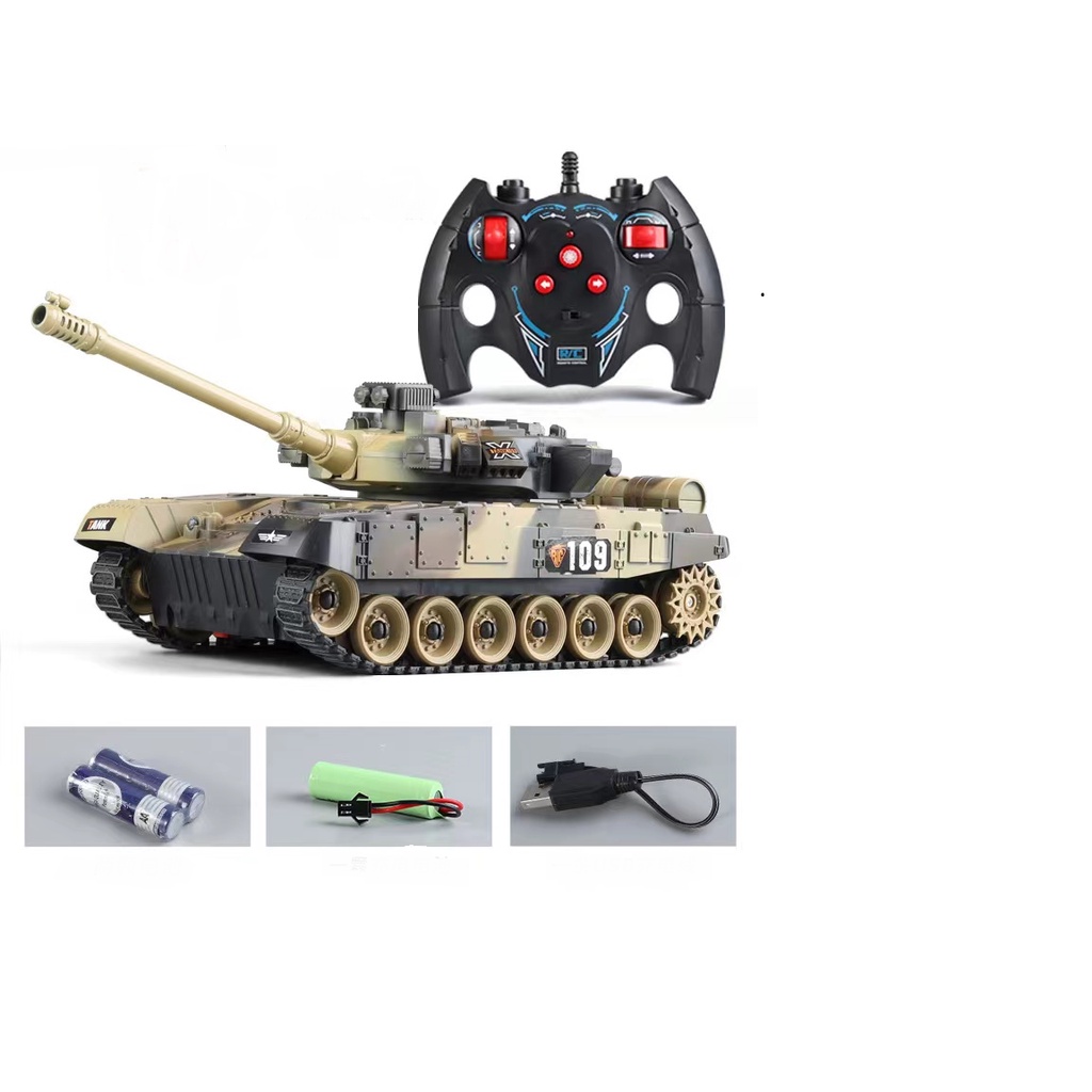 Military Battled Tank toys 2.4G Rechargeable Rc Armoured Fighting ...