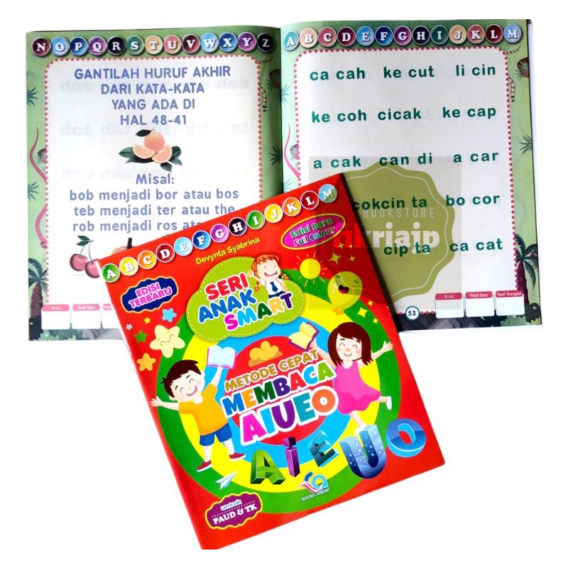 Kindergarten Paud Book Series Smart Kids Quick Method Reading AIUEO ...