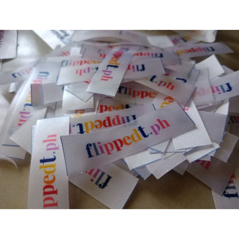 Satin Customized/Personalized Etiketa Clothing Label Tag | Shopee ...
