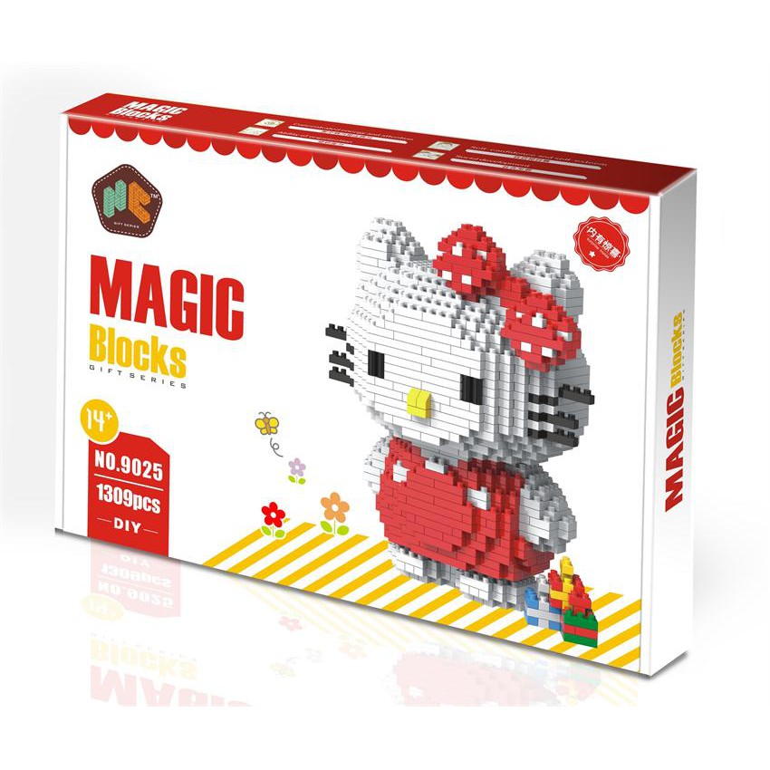 HC Mini Blocks DIY Hello Kitty Cartoon Building Toys Cute Melody ...