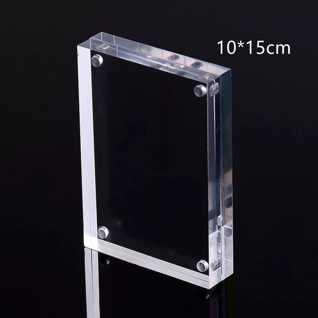 Dual-faced Clear Crystal Picture Frame Photo Frames for Pictures ...