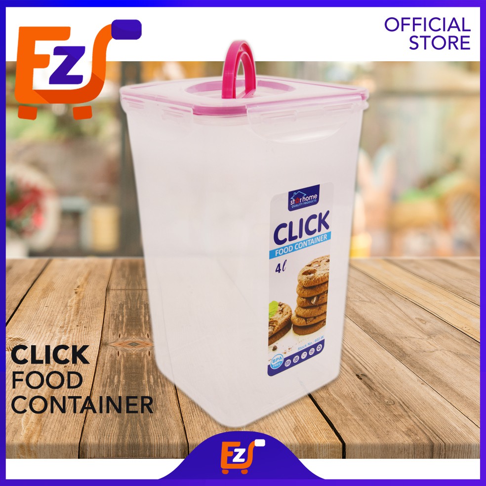EZ DEAL Starhome 4-Liter | Durable Plastic Stackable CLICK Food ...