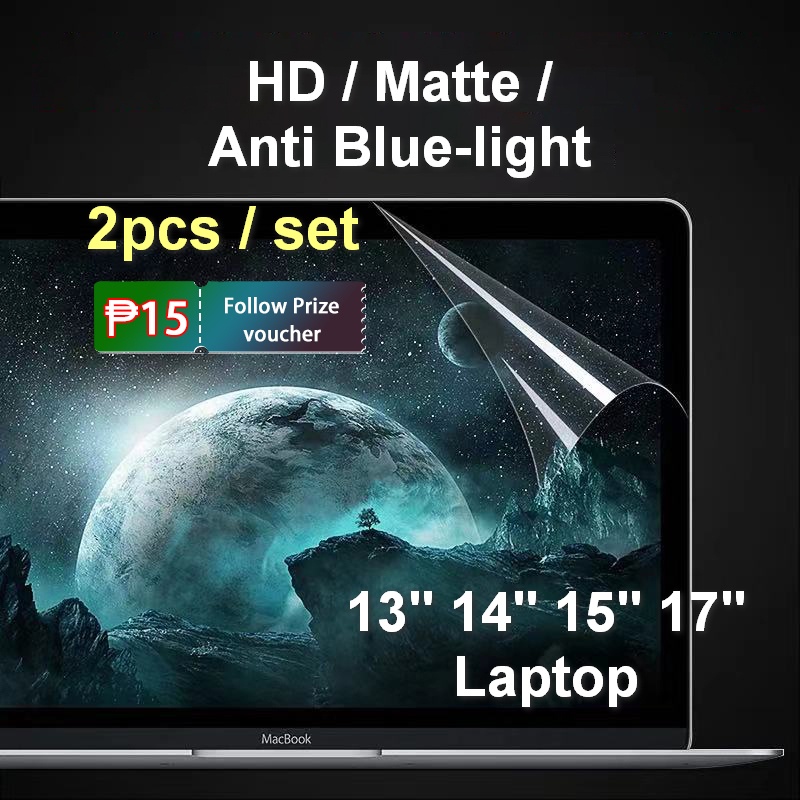 2pcs/set Laptop Screen Protector 14 Inch 15.6'' 13.3'' 17.3'' 12.5'' 11 ...
