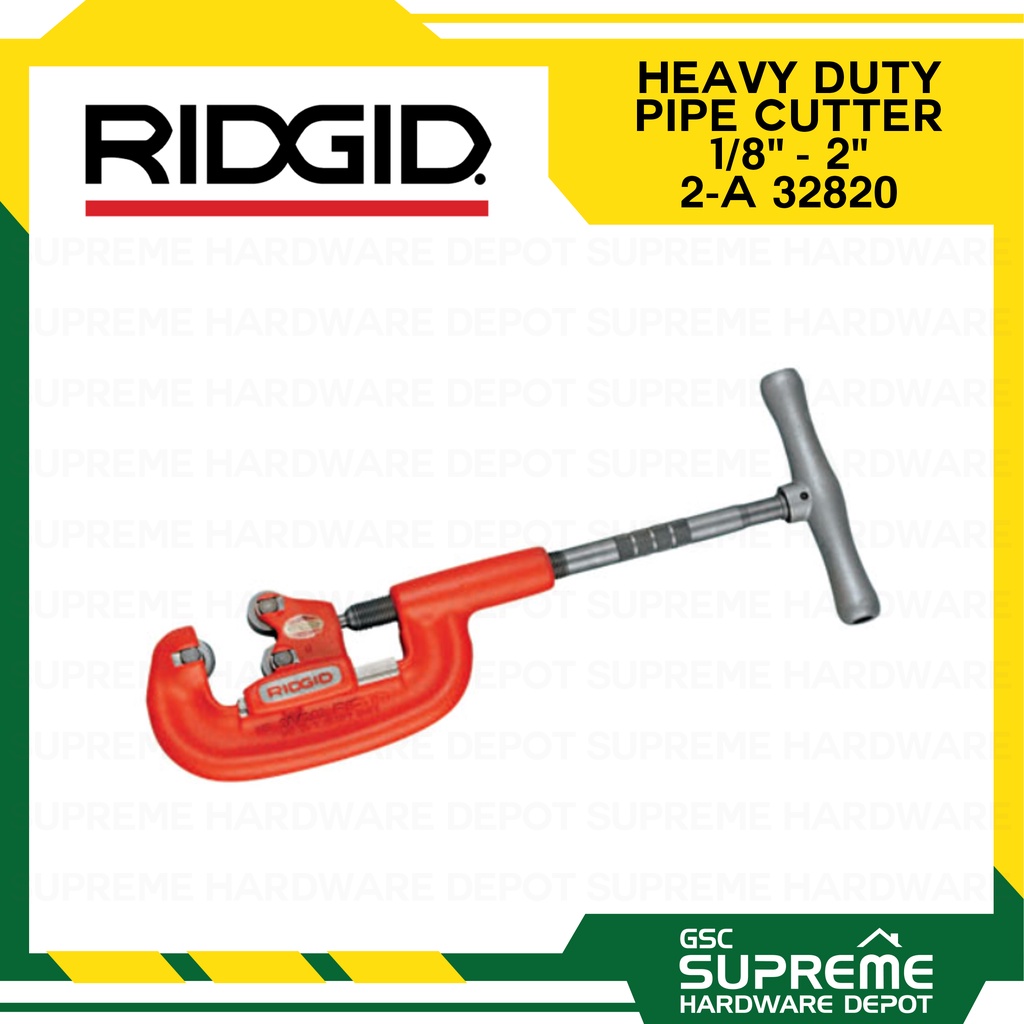 Ridgid Heavy Duty Pipe Cutter 1/8" - 2" 32820 | Shopee Philippines