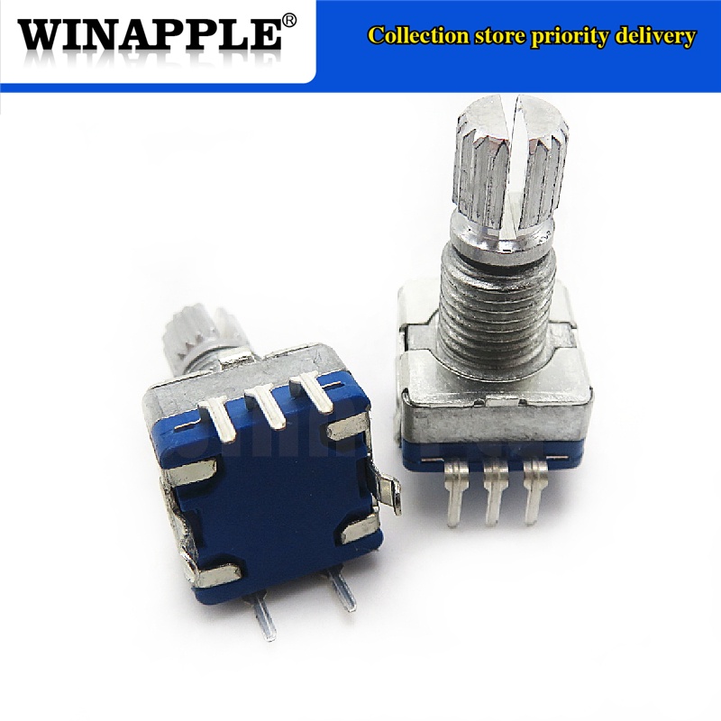 5pcs/lot Half / Plum axis rotary encoder, handle length 15mm / 20mm code switch/ EC11 / digital ...