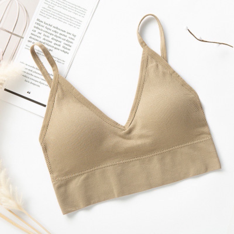 LSJ Korean U back bra with padded sports yoga Backless | Shopee Philippines