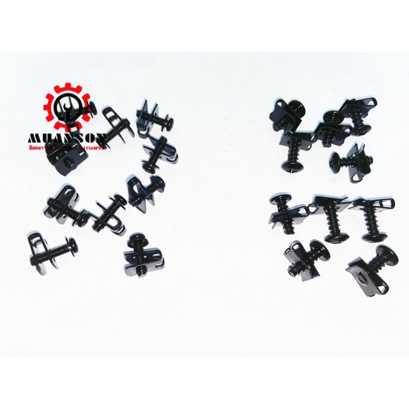 MOTORCYCLE CLIP NUT Fairing Screw Bolts Spire Speed Fastener BOLT CLIP ...