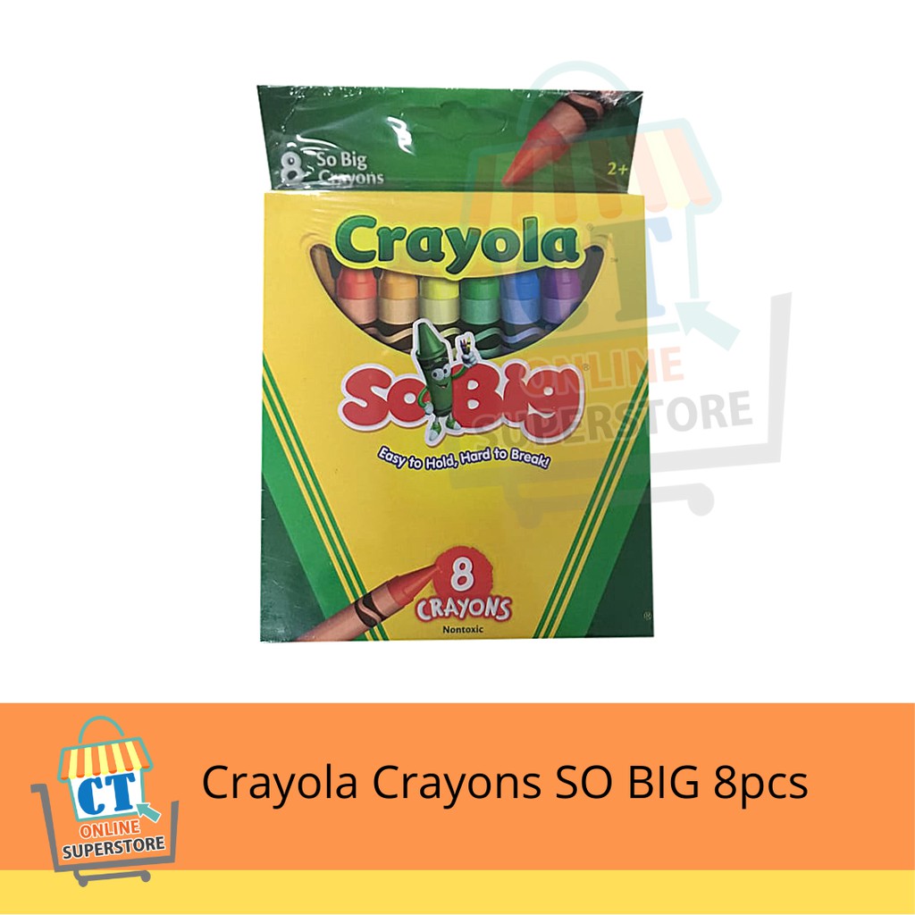 Crayola Crayons SO BIG 8pcs for kids coloring project | Shopee Philippines