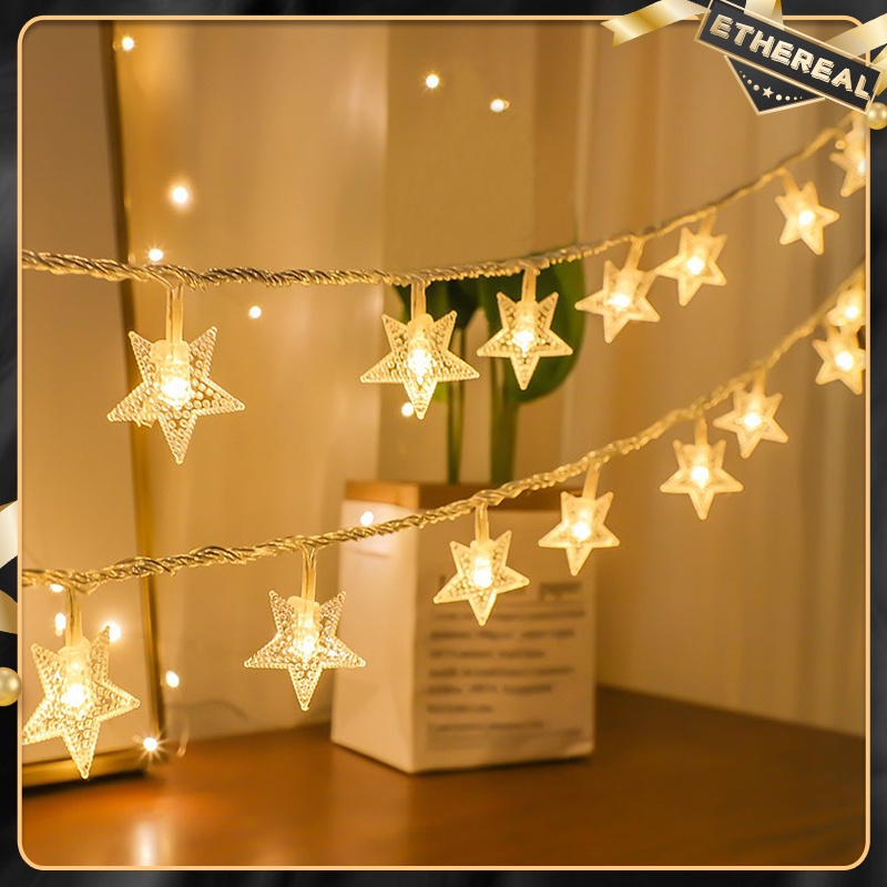 10M LED Star String Lights Decoration Fairy Light Copper Wire Lamp ...