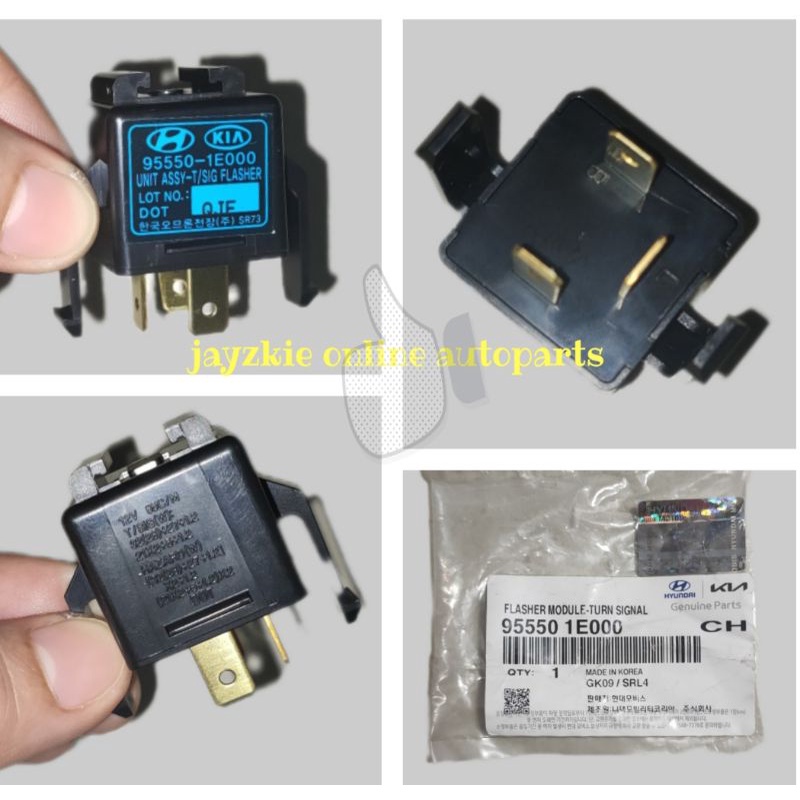 955501E000 FLASHER RELAY ORIGINAL HYUNDAI EON (95550-1E000) accent ...