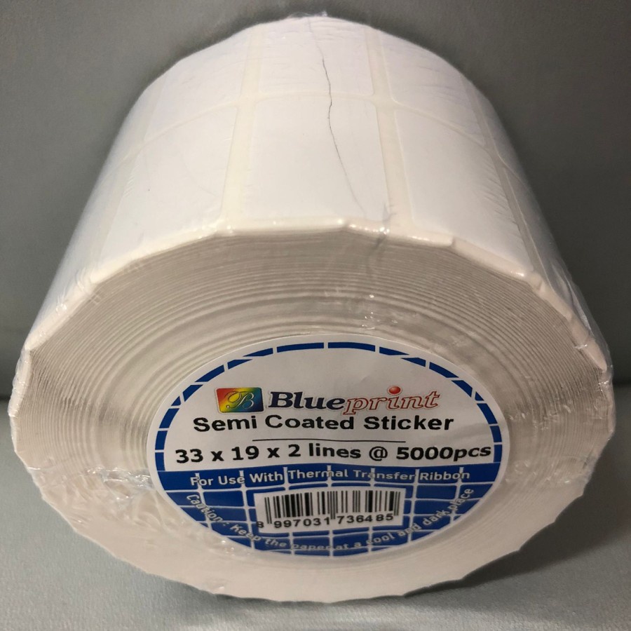Label Barcode Blueprint Semi Coated 33 x 19 x 2 1 inch Core BluePrint ...