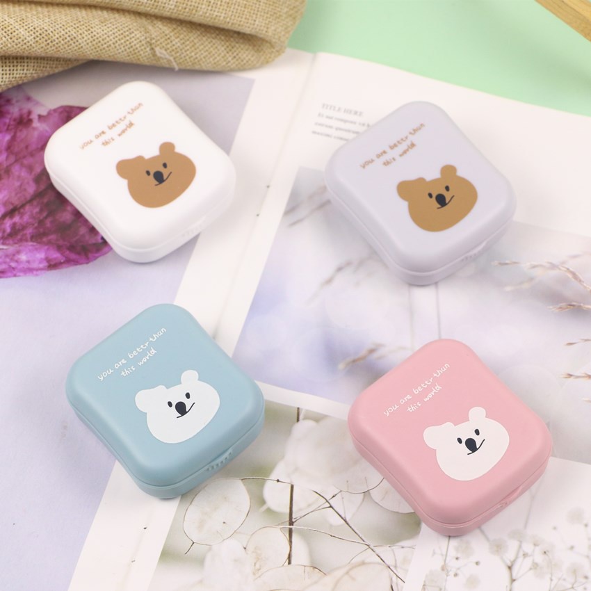 Contact Lens Case Simple Lens Case with Stick Combination Box Mirror ...