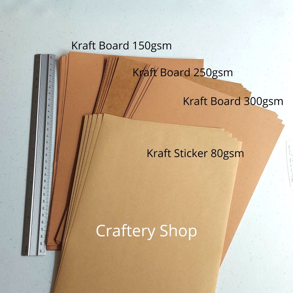 Kraft Boards 150gsm, 250gsm , 300gsm 10pcs Printable | Shopee Philippines