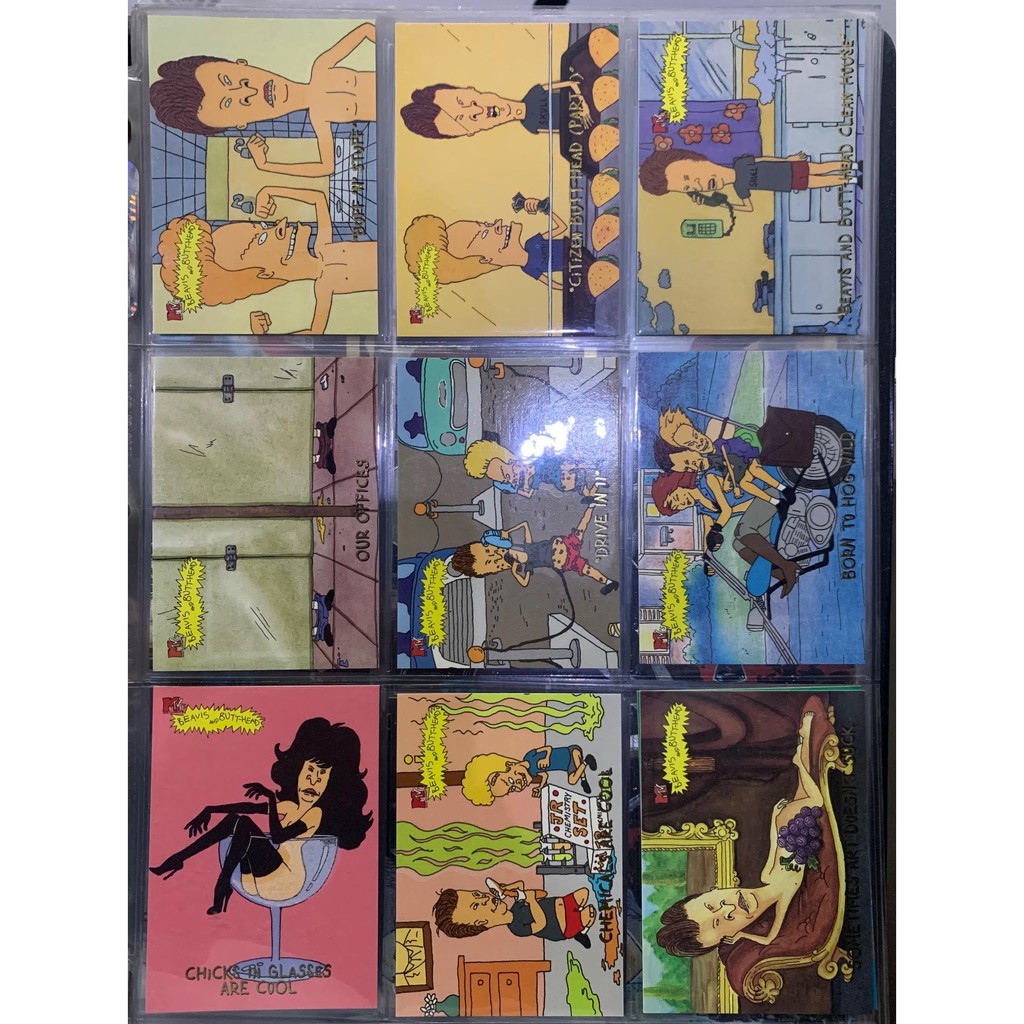 1994 MTV Beavis & Butthead Scratch & Sniff Insert Cards #1 to 10 Set ...