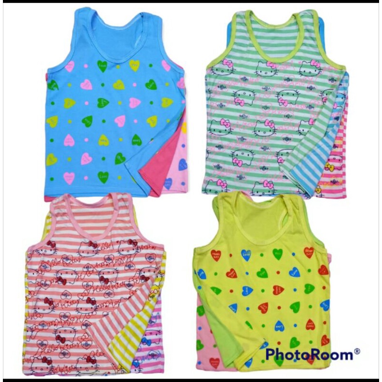 3 PCS /6 PCS GIRL KIDS BOXER SANDO/FIT 3 TO 5 YEARS OLD RANDOM COLOR ...