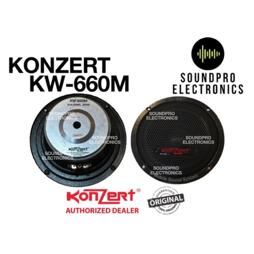 Konzert KW-660M 6.5” ProfessionalSubwoofer 200W | Shopee Philippines