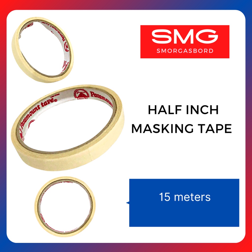 Masking Tape Half Inch 15 meters | Shopee Philippines