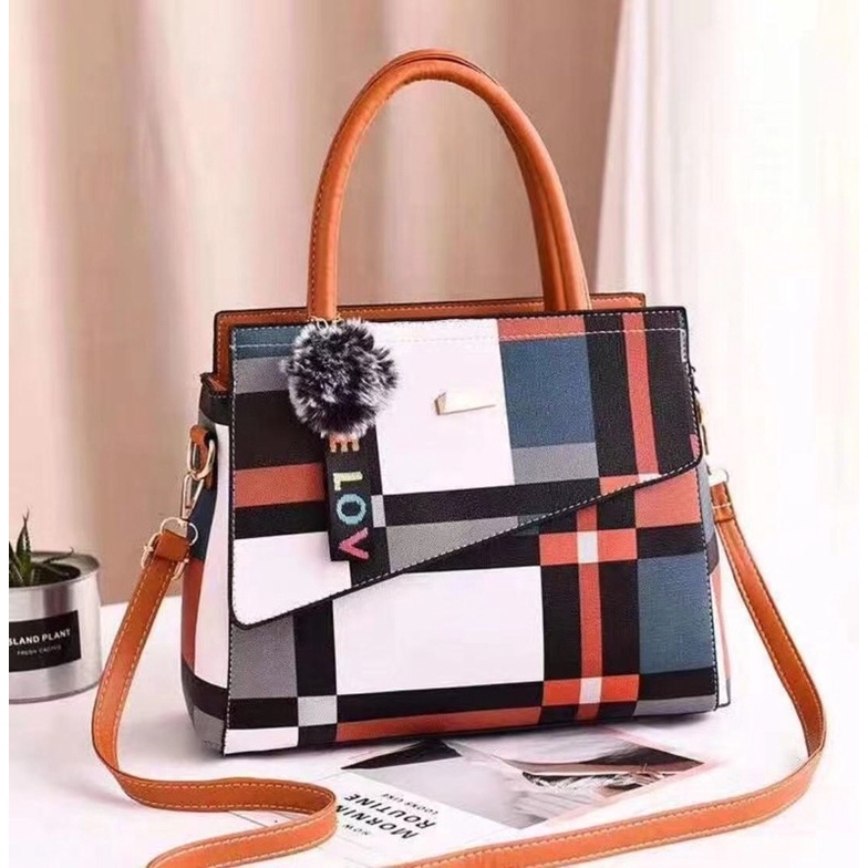 AW fashion lattice new atmosphere tide mother bag large capacity ...