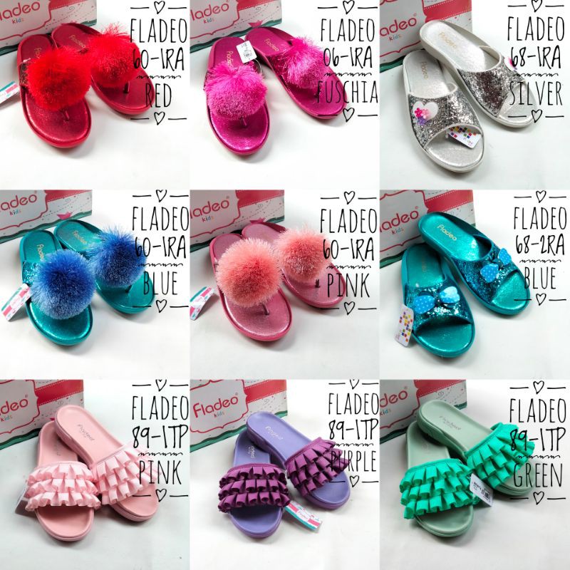 Original FLADEO GIRLS' SLIP SANDALS (slide pic) | Shopee Philippines