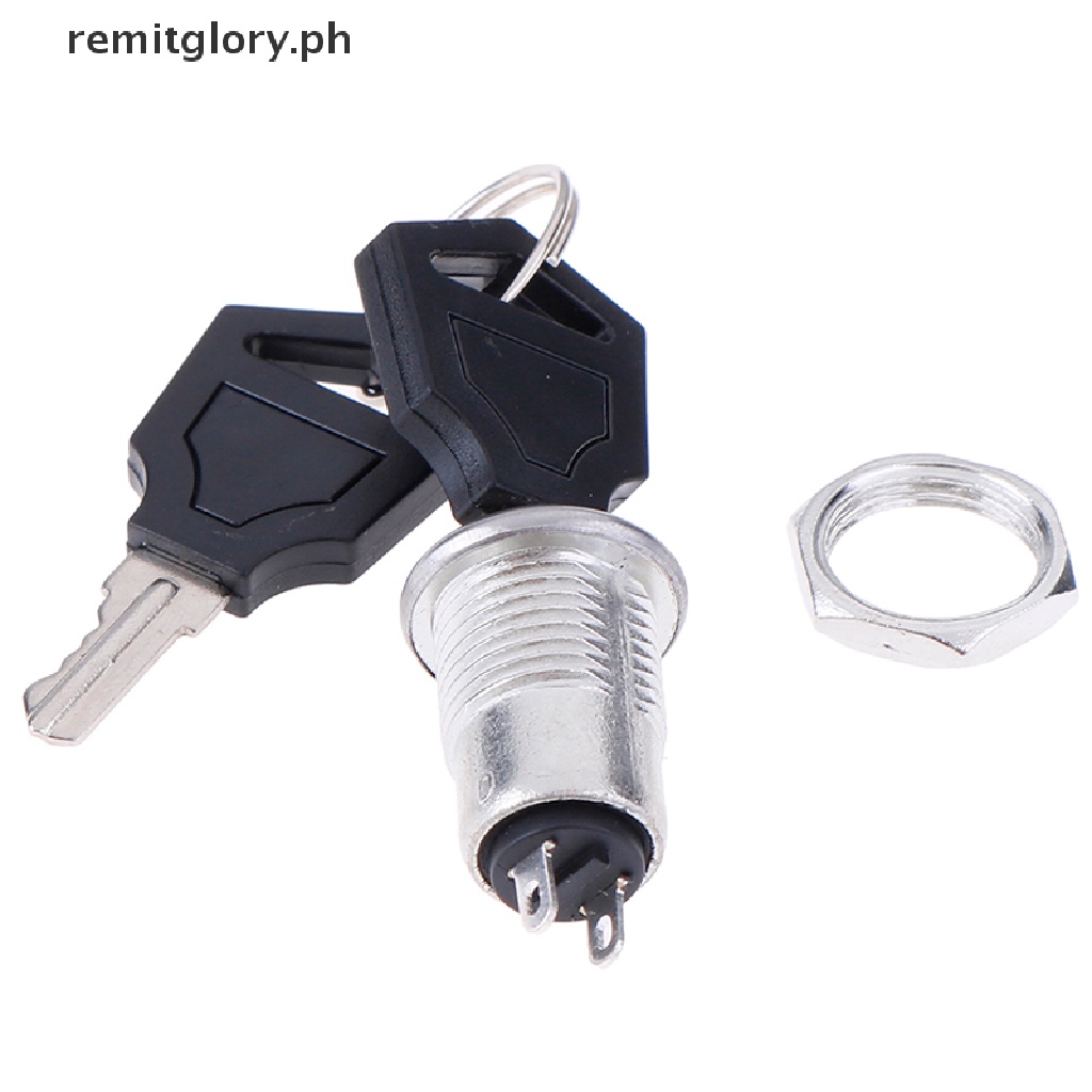 remitglory 1pc 12mm Mini Key Switch ON/OFF Lock Switch KS-02 KS02 ...