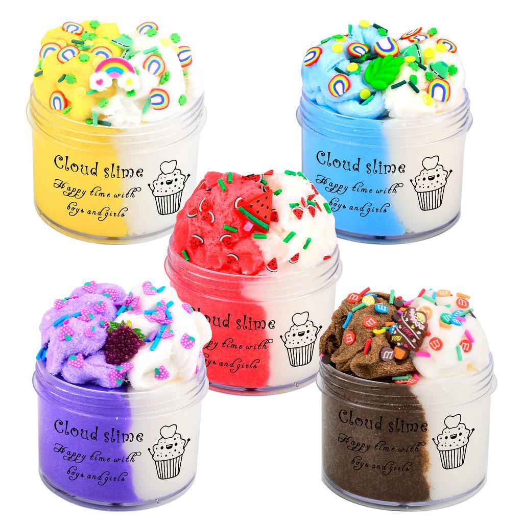 60ml Brushed Mud Set, Cloud Mud Liquid Kit, with Cute Accessories and ...