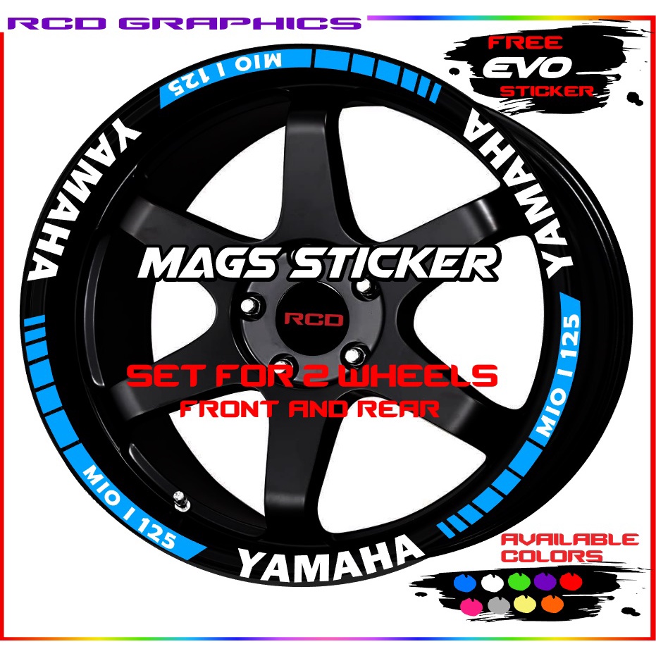 MIO i 125 M3 mags sticker decals | Shopee Philippines