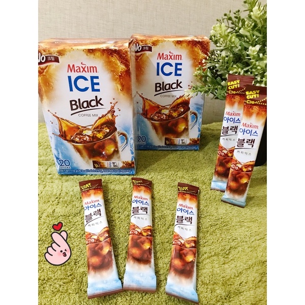MAXIM ICE BLACK Coffee Korean instant Coffee - PER SACHET | Shopee ...