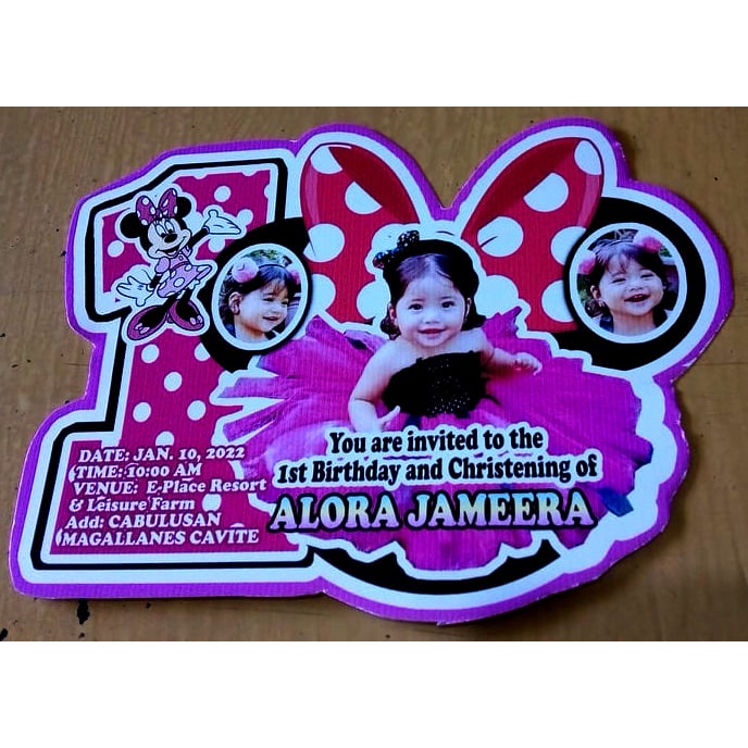 Invitations (Cut-out, 3d like) Personalized Customized | Shopee Philippines