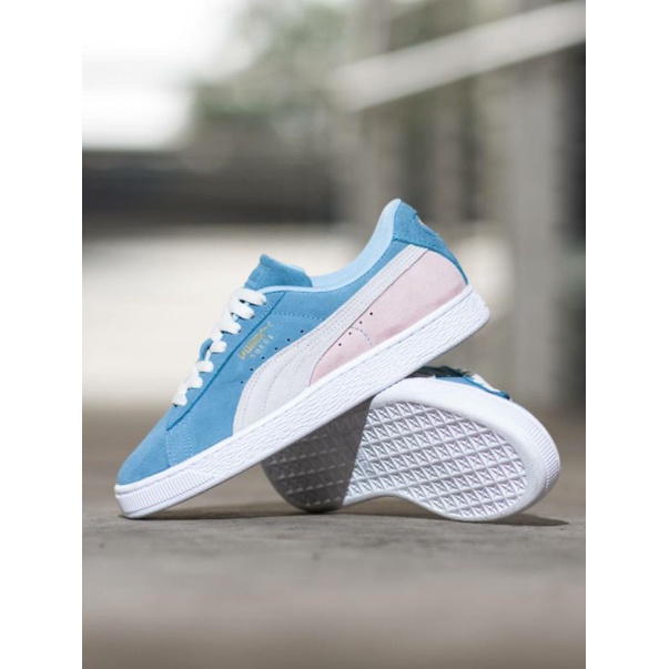 Puma Classic Blue White Peach Womenstyle (100% ORIGINAL) | Shopee ...