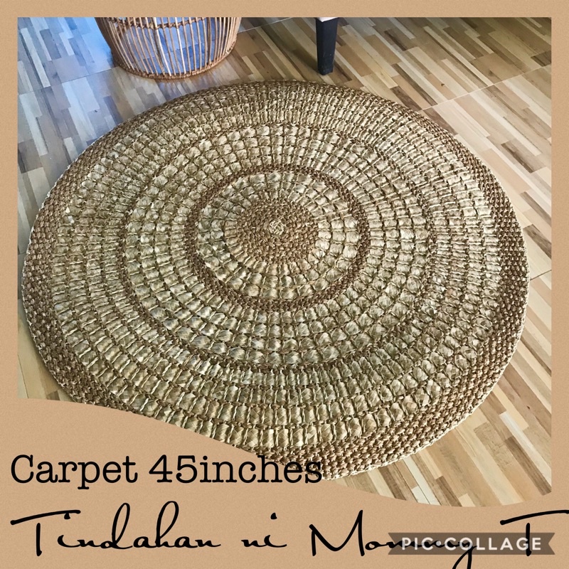 Native Round Mat/Carpet /Natural /Pandan/4ft | Shopee Philippines
