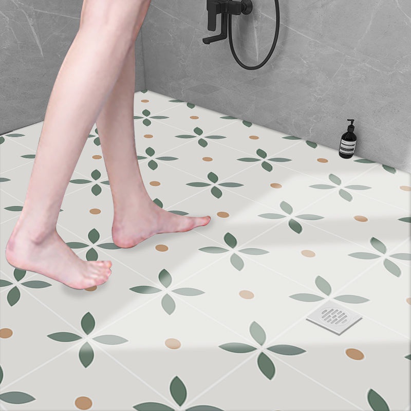 Bathroom Toilet Waterproof Floor Sticker Self-adhesive Floor Stickers ...