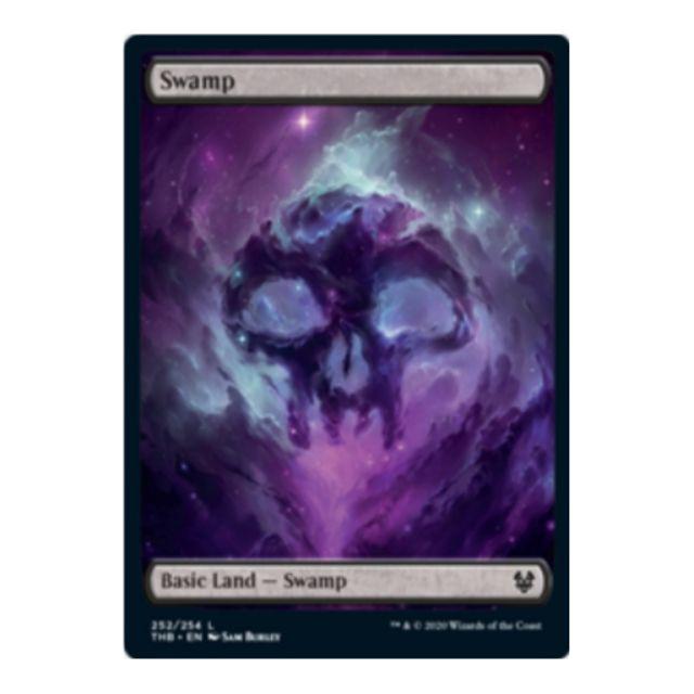 MTG Card BASIC LAND Full Art Textless THB Magic the Gathering Land ...