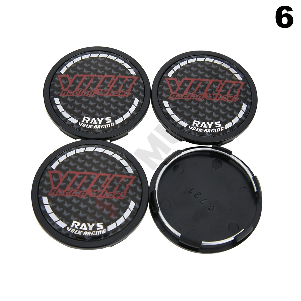 4 Piece VOLK RAYS TE37 Center Cap 60MM Hub Cap Car Wheel Cover Caps ...