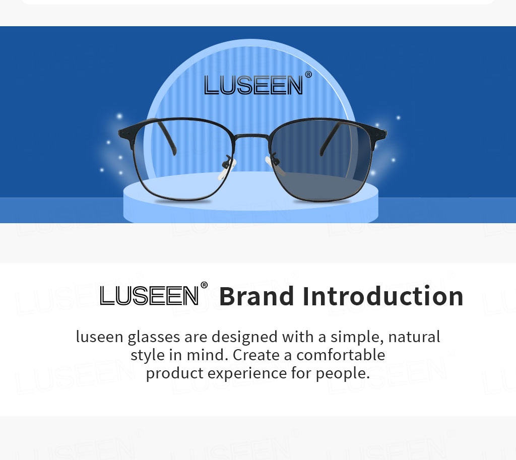LUSEEN Anti Radiation Eyeglass For Woman And Men Photochromic ...
