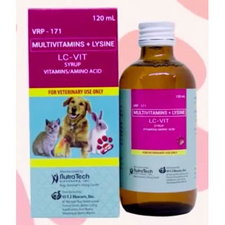 LCVIT 60ML / 120ML Lc Vit MULTIVITAMINS Pet Multivitamins Cat Dog ...